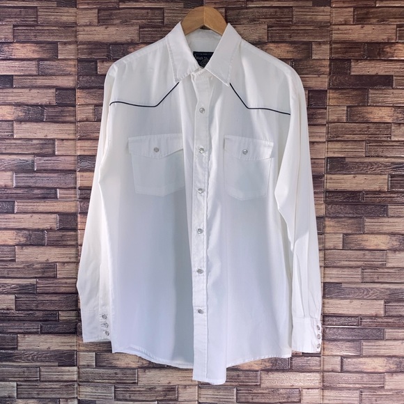 High Noon | Shirts | Vintage High Noon Mens White Rockabilly Western ...